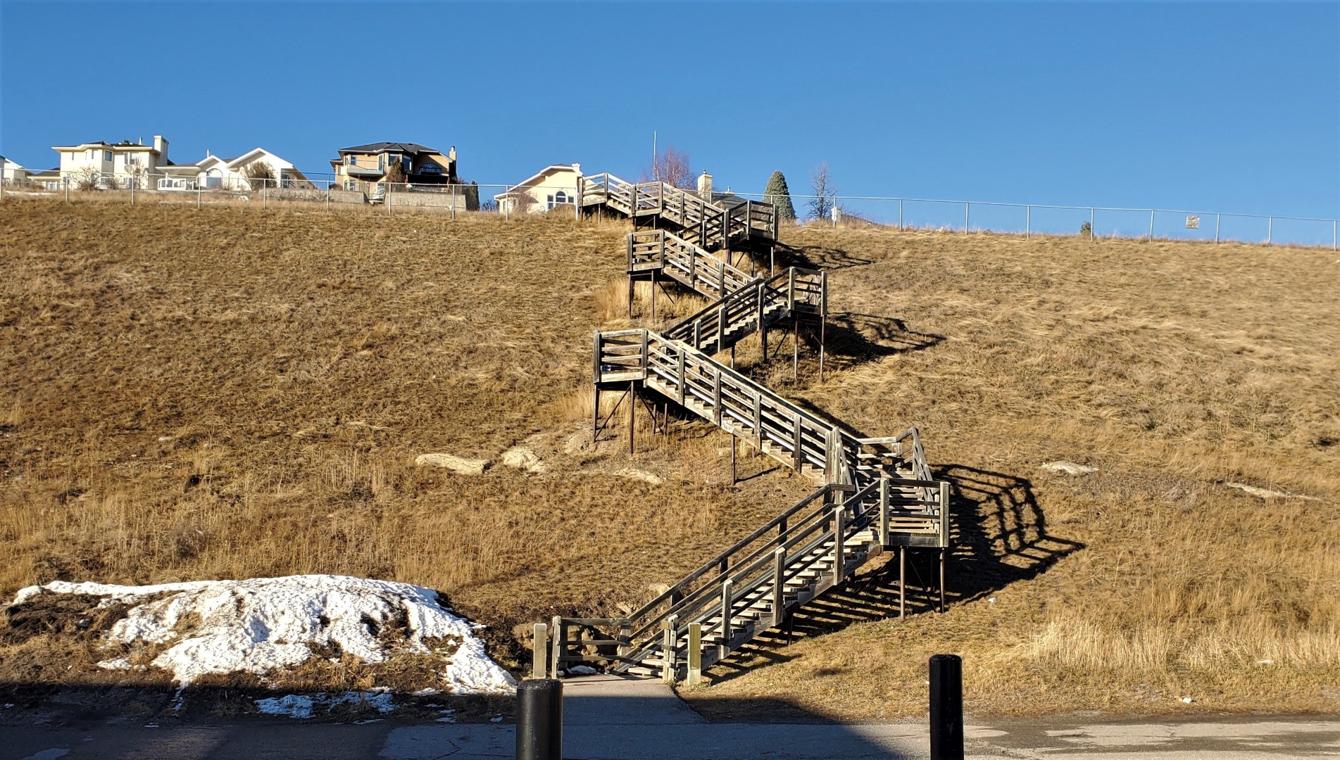 Battalion Park Stairs, Signal Hill, SW, Calgary, Nov 13, 2019 - Bill Kerr